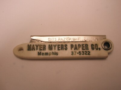 MAYER MYERS PAPER CO. MEMPHIS Vintage ADVERTISING Razor Knife ...