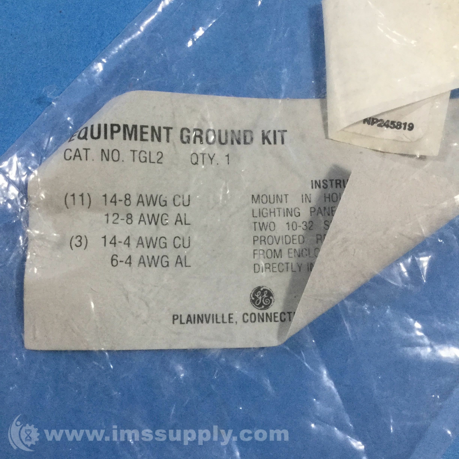 General Electric TGL2 Equipment Ground Kit 3884 | eBay