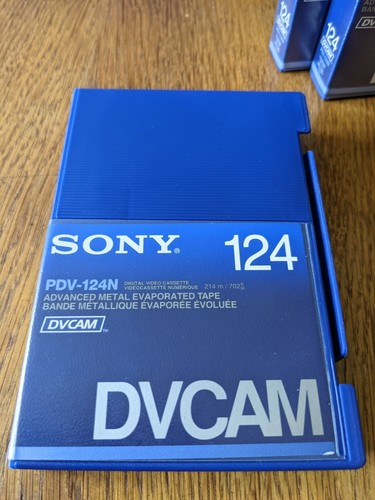 3x Sony DVCAM tapes PDV-124n cassette - FREE POSTAGE - Bulk buy ...