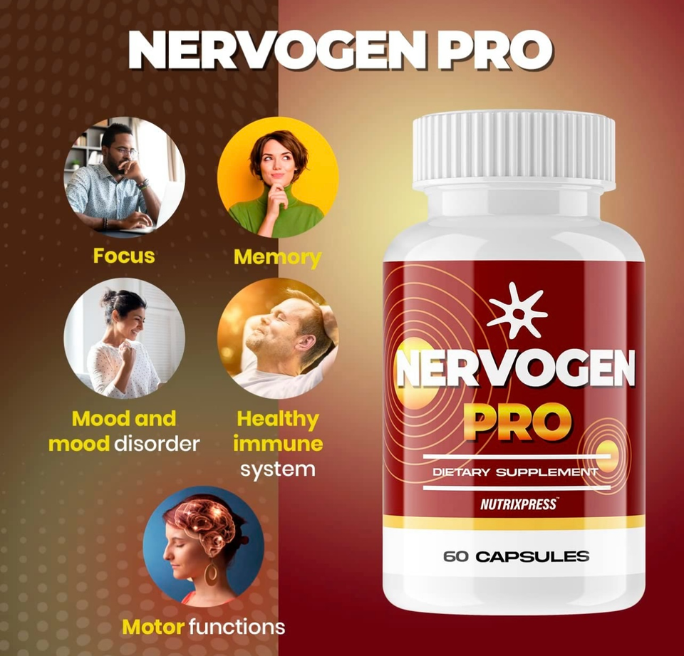 Nervogen Pro Pills Formulated Nerve Pain Relief Supplement, 60 Capsules ...