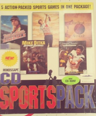 Mindscape CD Sportspack VERY RARE vintage PC game! See details and ...