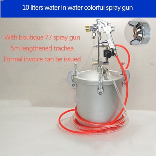 10L Colorful Paint Spray Gun Paint Tank Latex Paint Sand Spraying ...