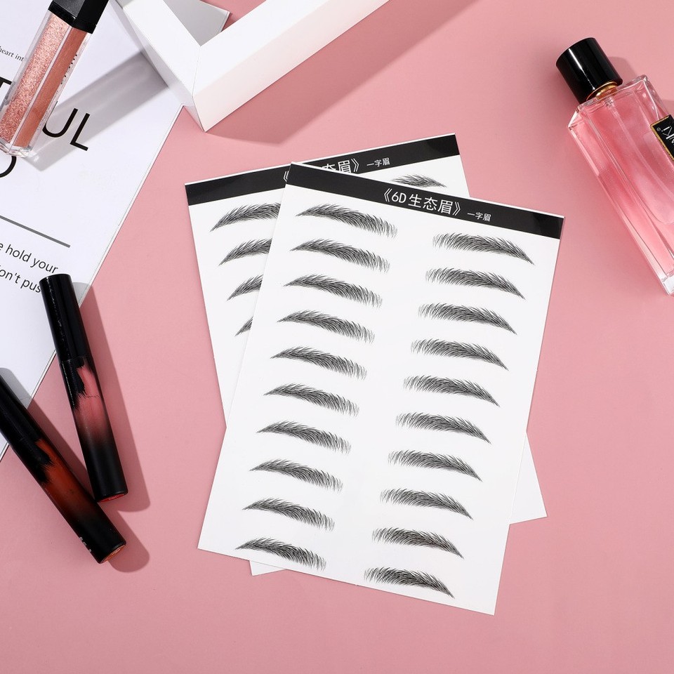 20 Pairs Simulated Eyebrow Patch Shape Stencil Sticker Stencils for ...