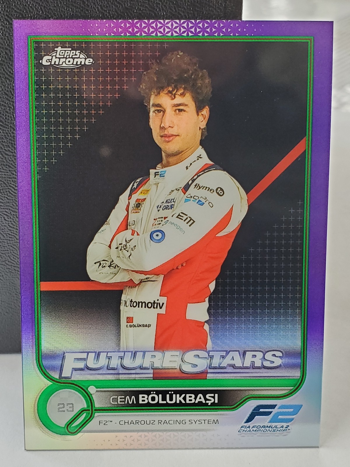 2022 Topps Chrome Formula 1 Purple F2 Future Stars #96 Cem Bolukbasi | eBay