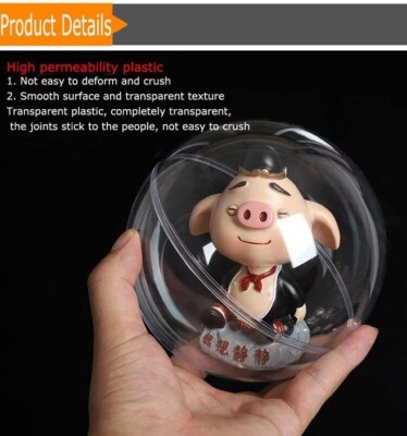 Clear Plastic Split Fillable, DIY Ornaments Wedding, Parties 10X SHIPS ...