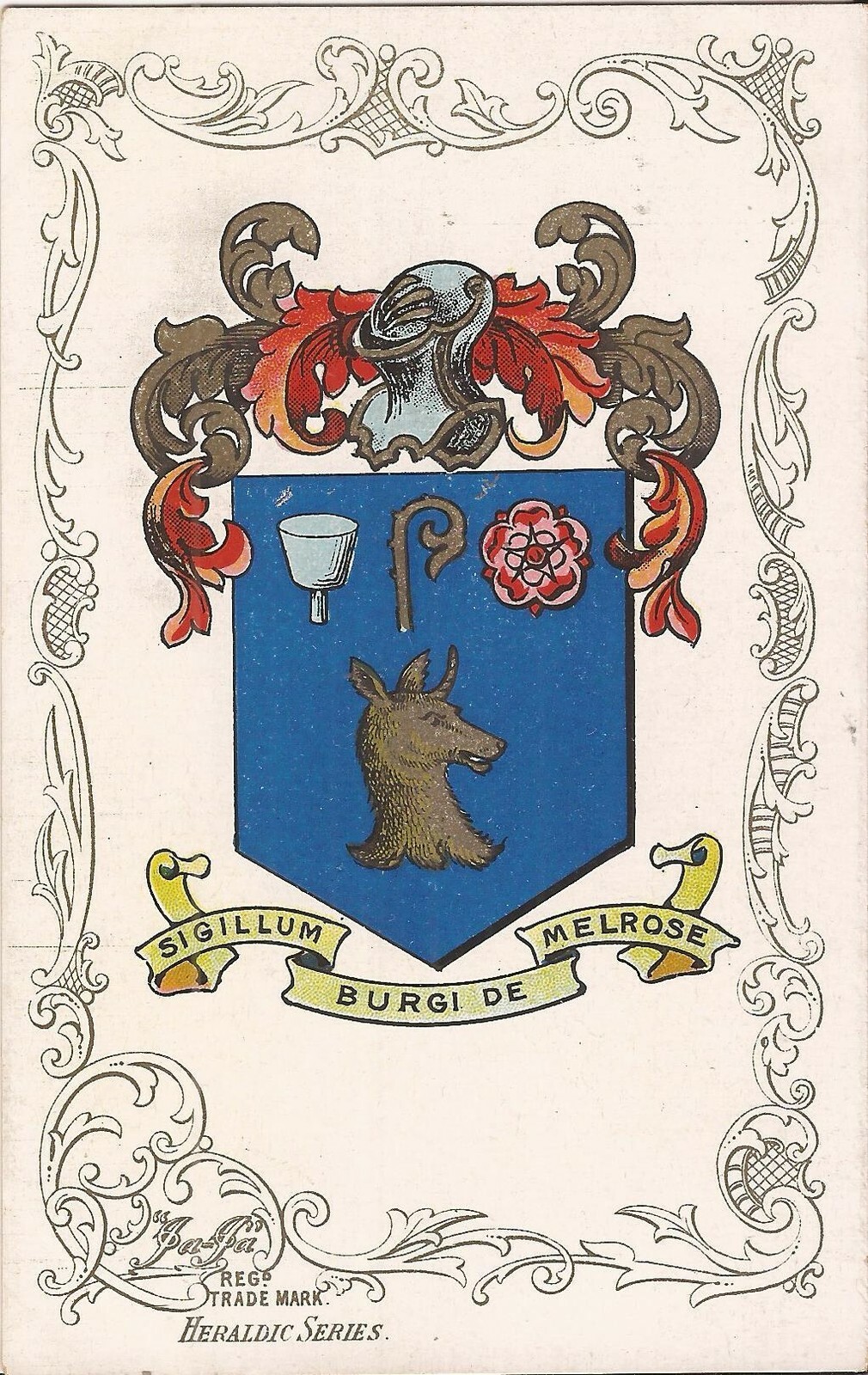 Melrose - Roxburghshire, Scotland - UNITED KINGDOM - Coat of Arms | eBay