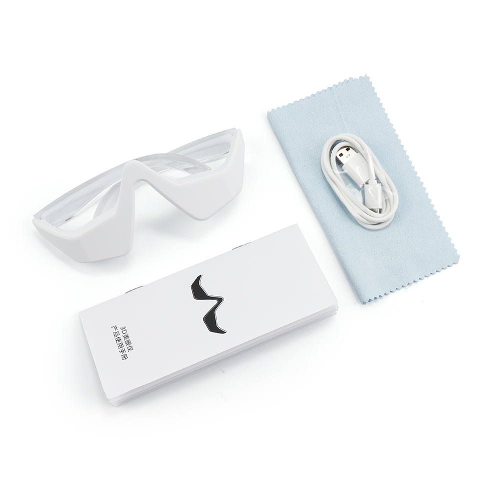 Electric 3D EMS Eye Massager Red Light Therapy Eye Fatigue Relax Beauty ...