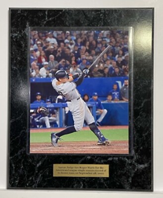 Aaron Judge 61st Home Run 8x10 photo plaque with engraved nameplate ...