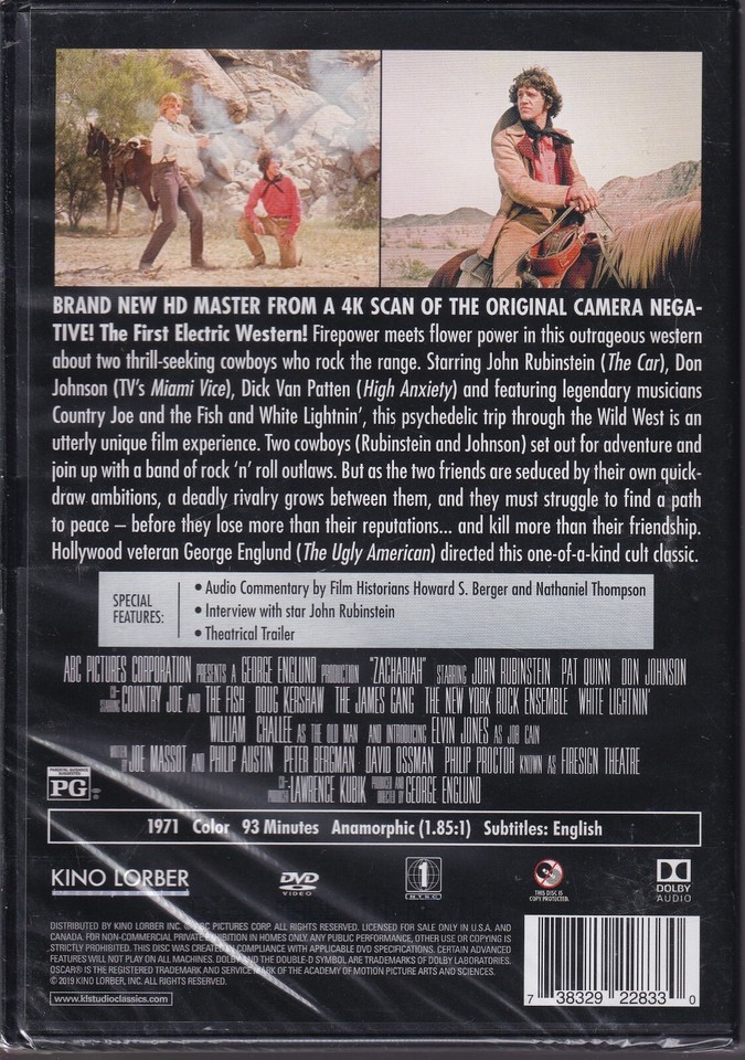 Zachariah (DVD, 1971) [G2] 738329228330| eBay