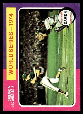 1975 Topps Minis World Series Game 4 Oakland Athletics/Los Angeles ...