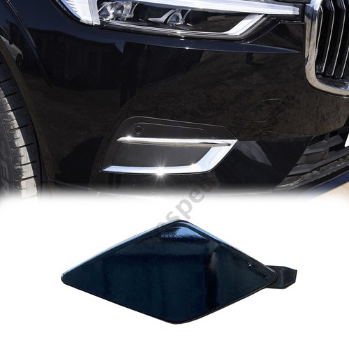 Black Front Bumper Tow Hook Hole Eye Cover Cap For VOLVO XC60 2018-2021 ...
