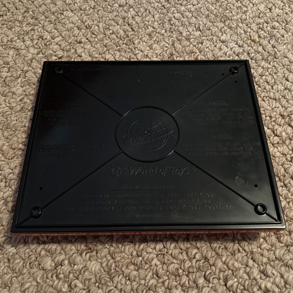 Vintage Original Ohio Art 505 Etch A Sketch Magic Screen Toy Red ...