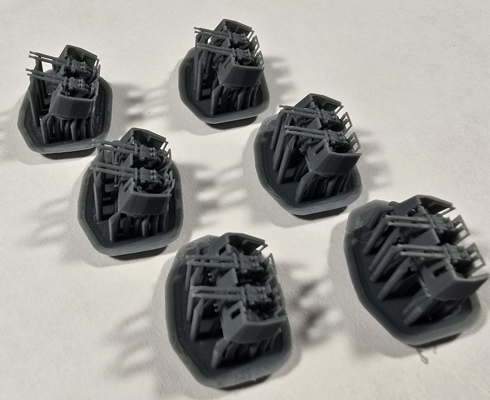 1/350 3D Printed Quad 40mm Bofors AA Guns W Shield X 6 3D Printed | eBay