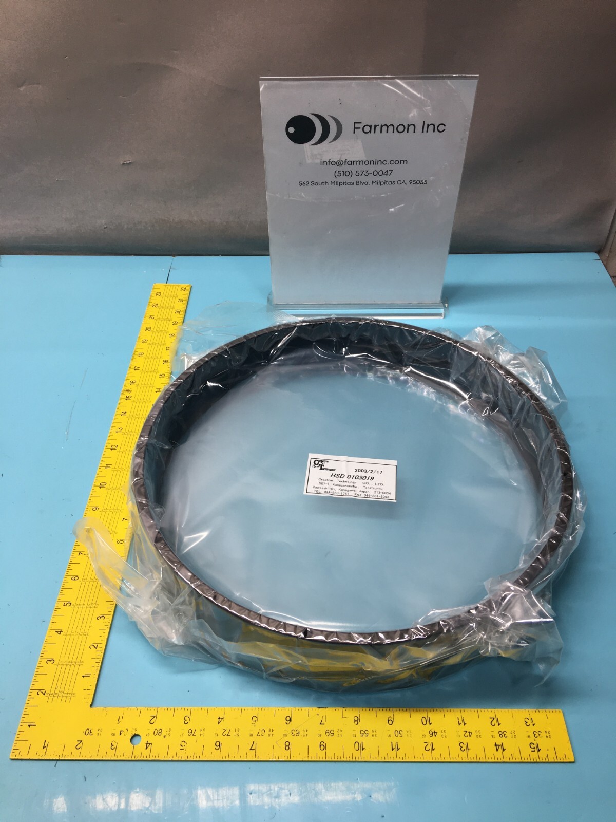 CREATIVE TECHNOLOGY HSD 0103019 WINDOW, EPD FOR KAPTON LINER DEPO RING ...