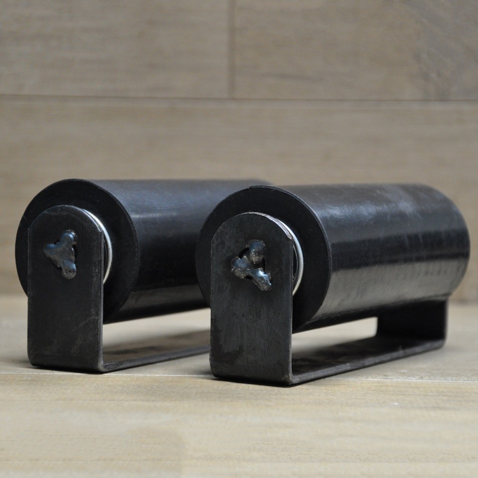 Gate Roller Rubber Top Guide Rubber 6" Sliding Rolling Slide Black | 2 ...