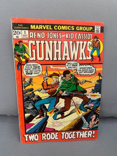 Gunhawks #1 (Marvel 1972) 1st appearance & origin Reno Jones & Kid ...