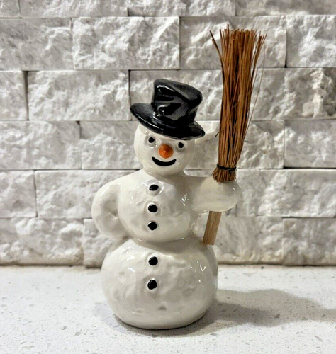 Goebel Hummel Frosty Snowman w/ Broom Figurine Porcelain West Germany ...