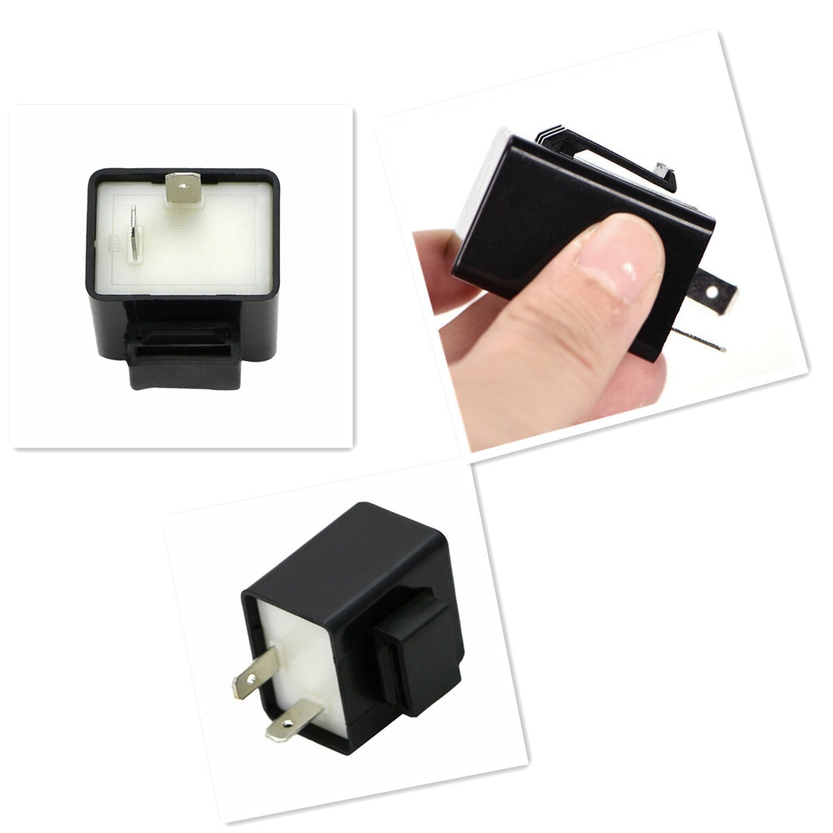 Motorcycle Car Flasher Relay 2-Pin Flasher Relay 12V - Adjustable Turn ...
