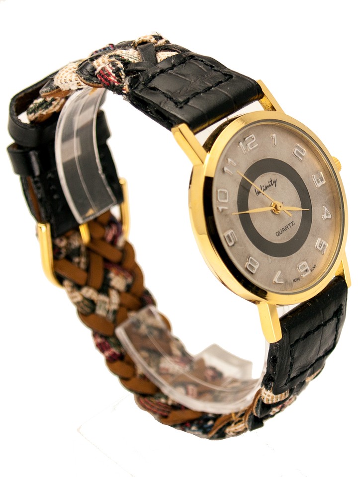 INFINITY: WOMEN GENUINE ANTIQUE LOOK LEATHER BAND ANALOG QUARTZ WATCH ...