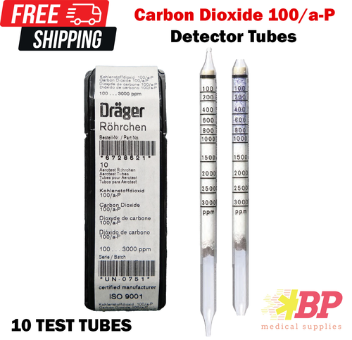 Draeger Carbon Dioxide 100/a-P Detector Tubes 6728521 - 10 Tubes | eBay