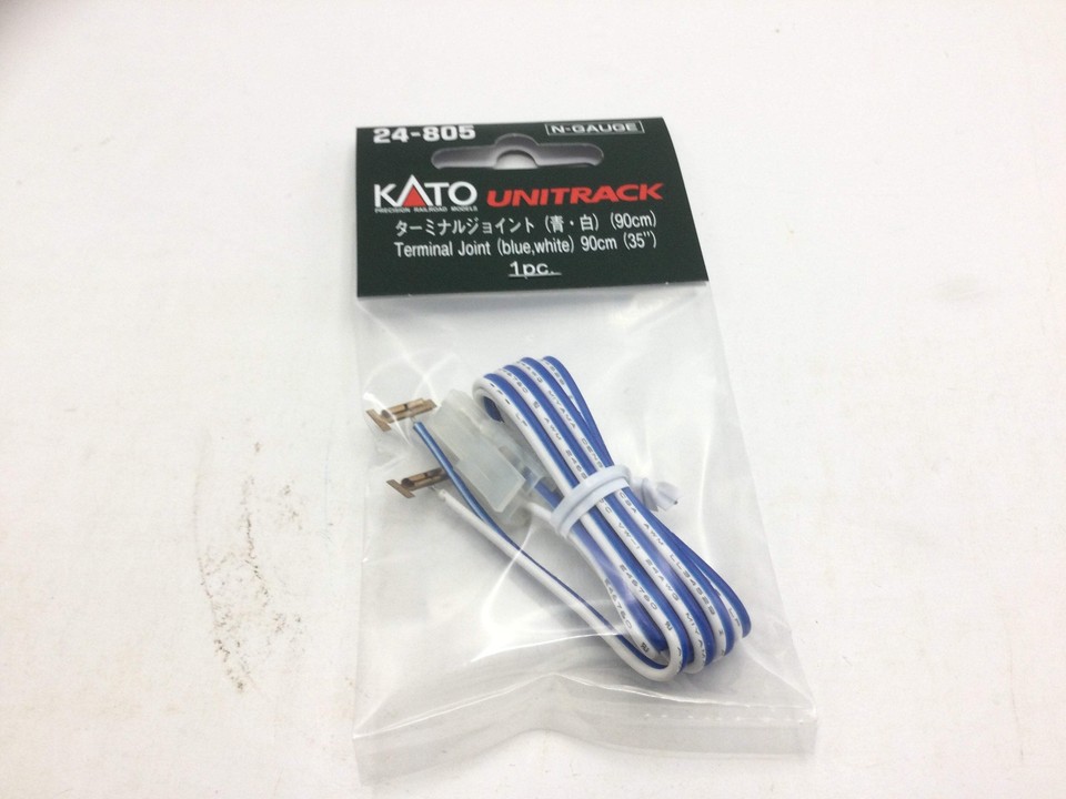 Kato 24-805 N Gauge Unitrack Terminal Cable Blue/White 90cm | eBay