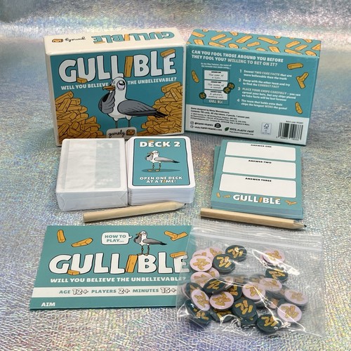Gullible - The hilarious team game of creativity bluffing astonishing ...