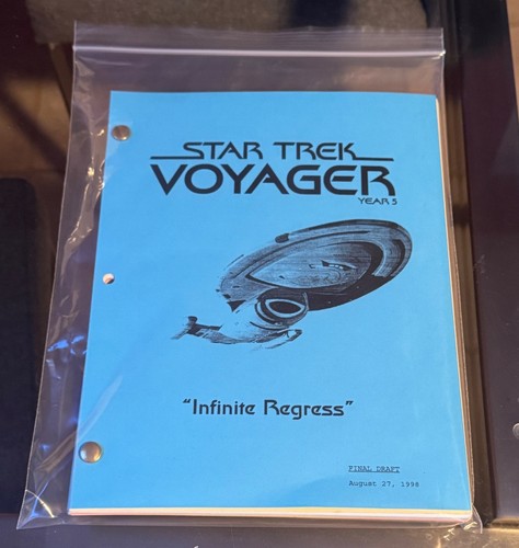 Star Trek Voyager Studio Final Draft Script "Infinite Regress ...
