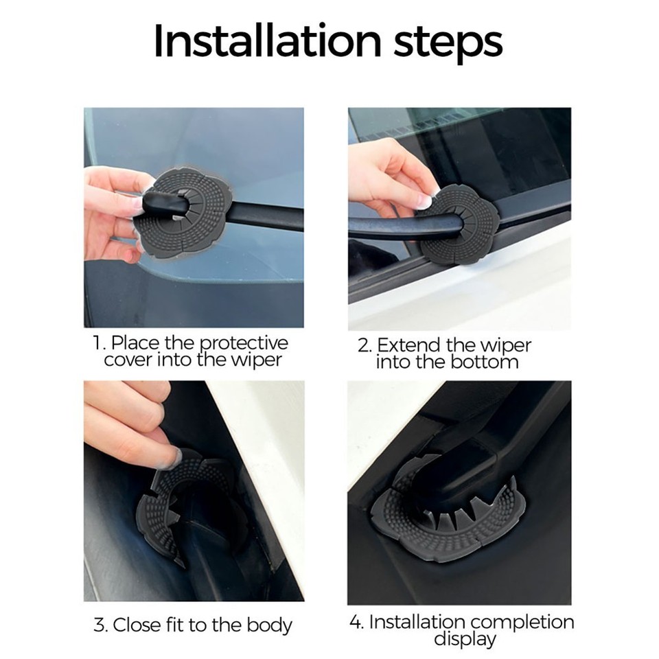 It Is Soft And Not Easily Damaged Car Windshield Wiper Protector Cover ...