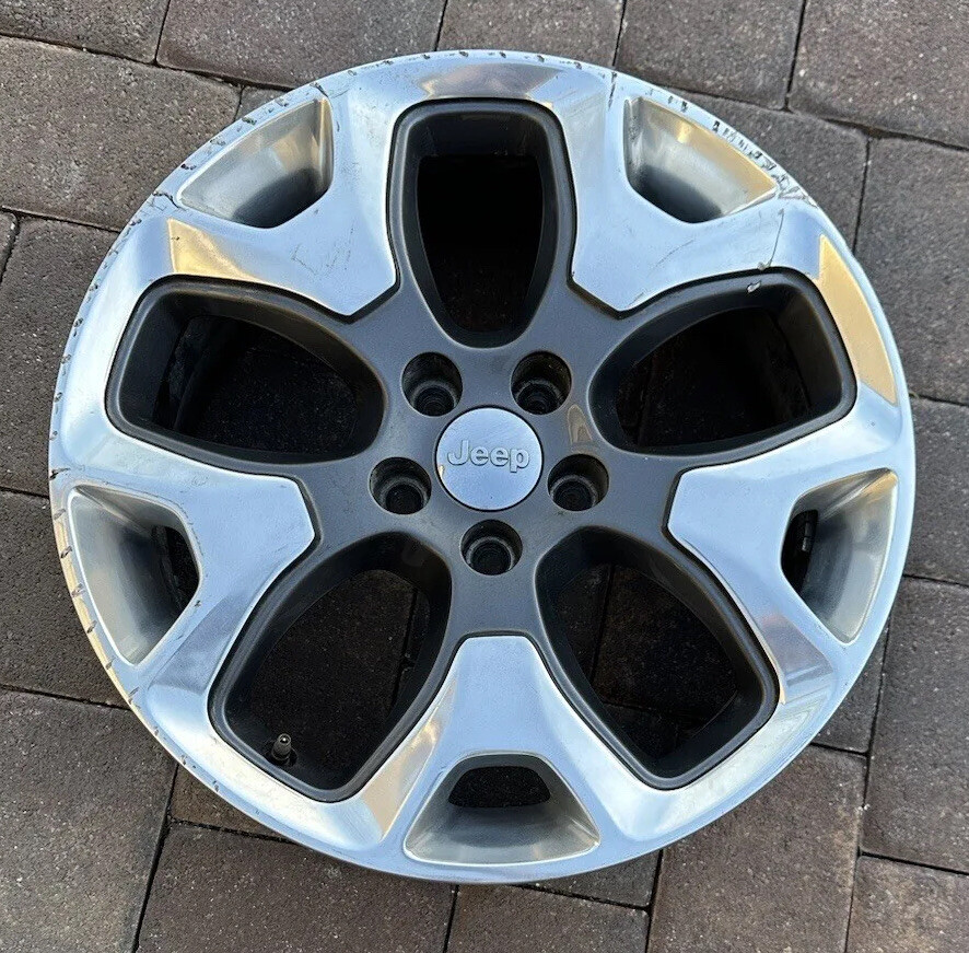 Used 18" Jeep Compass Wheel Rim OEM Stock Gray Polished 2017-20 ...
