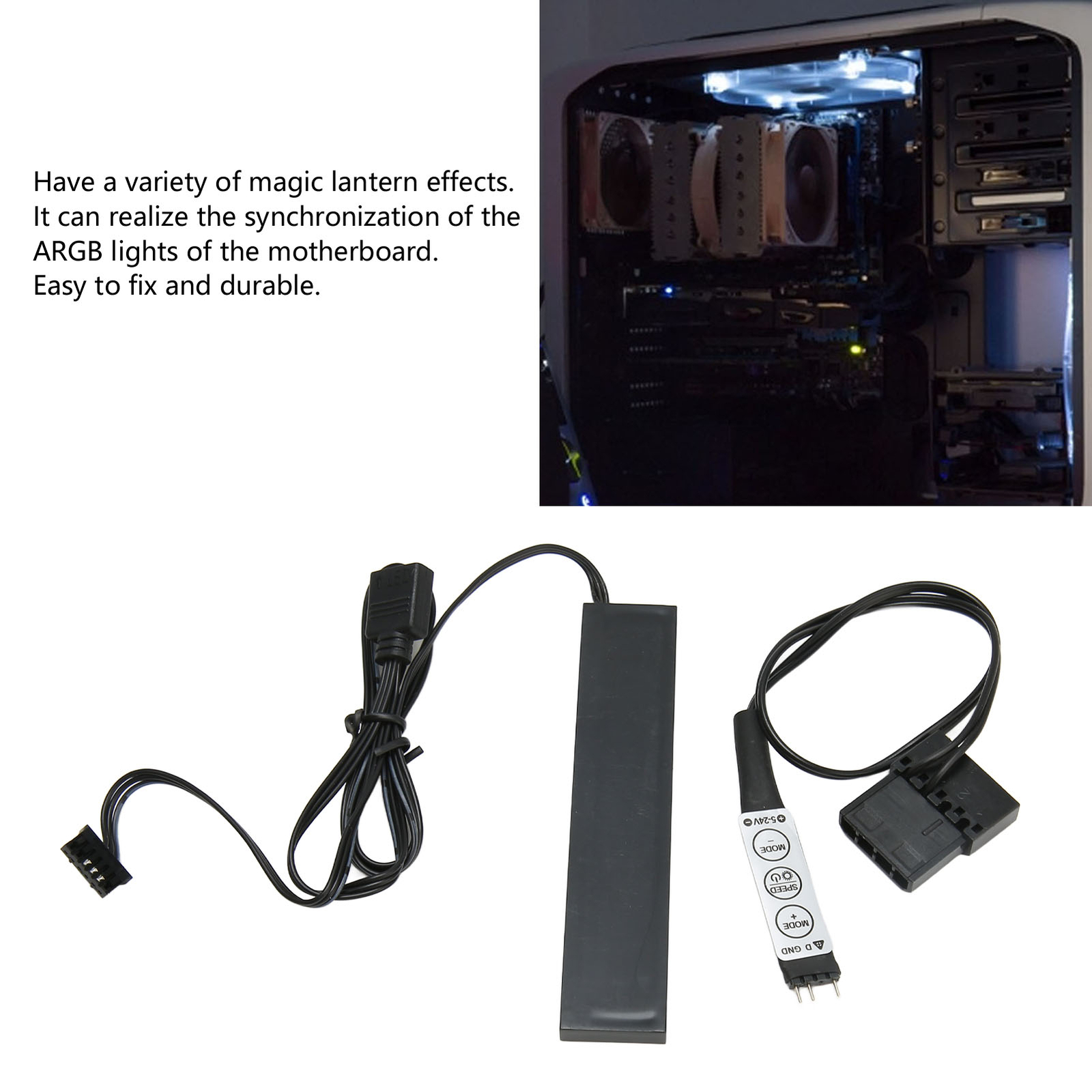 RGB Light Effect Motherboard Support Synchronous Small 3pin 6pin ...