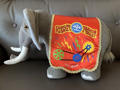 Ringling Bros Barnum & Bailey Circus 141st Edition Stuffed Elephant ...