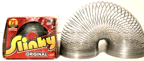 Two Original Slinkys - Walking Spring Trick Toy - 75th Anniversary ...