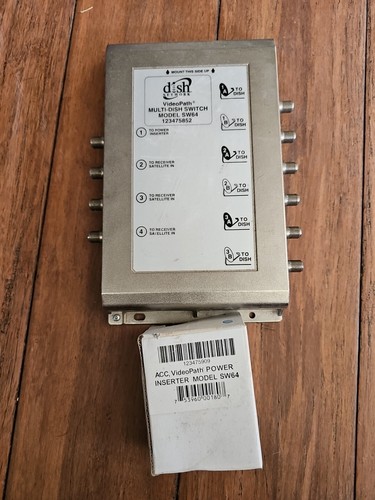 Dish Network VideoPath MULTI-DISH SWITCH MODEL SW64 With Power Inserter ...