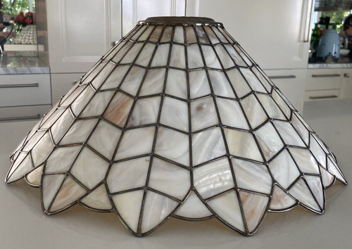 Vintage Natural Mother of pearl Lamp / Pedant Shade | eBay