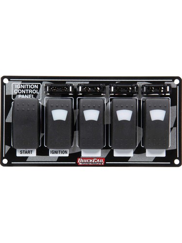 Quickcar Racing Products Switch Panel Dash Mount 7 x 3-1/2 in 4 Rocker ...