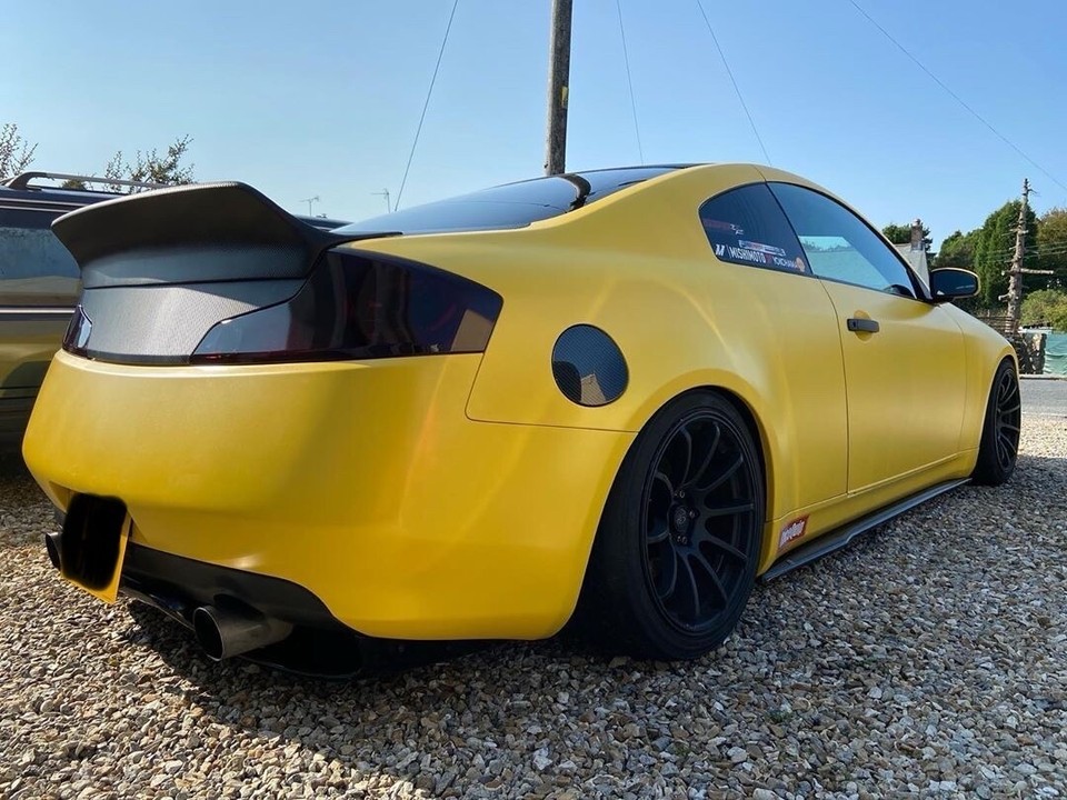 Ducktail duckbill wing spoiler for Infiniti G35 Coupe / Nissan Skyline ...