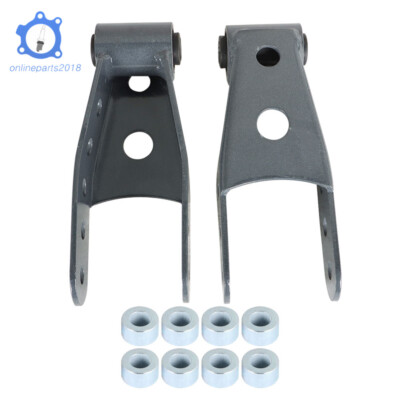 2"-3" Rear Lowering Drop Shackle Kit For 2007-2018 Chevy Silverado 1500 ...