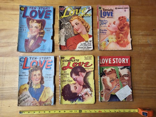 Vintage Lot of 1941 Love Pulp Magazines | eBay