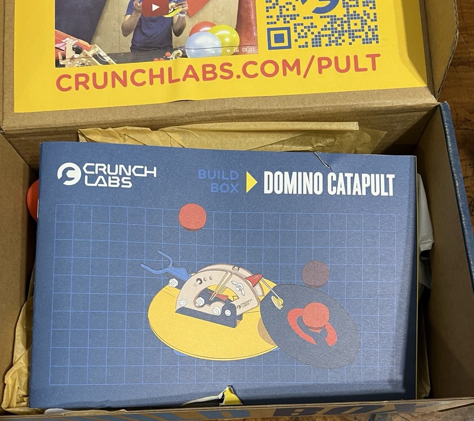 Crunch Labs By Mark Rober S.T.E.M Build Box - Domino Catapult - New ...