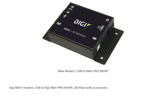 Digi XBee modem, USB to Digi XBee-PRO 900HP, 200 Kbps with accessor XM ...