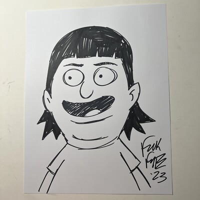 Gene Belcher By Frank Forte Bobs Burgers Original Art Copic Marker ...