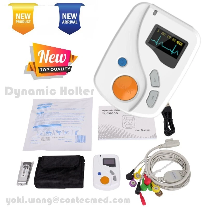 TLC6000 Dynamic 12 Channel 24 Hours ECG/EKG Holter Recorder, 40% OFF