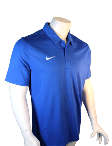New NIKE Dri-Fit Size S Medium Blue Short Sleeve Athletic Fit Men Polo ...