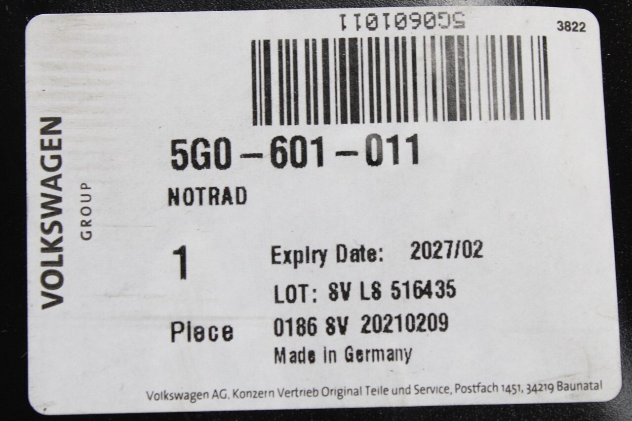 Volkswagen Golf Mk6 Spare Wheel Tire 5G0601011 Genuine for sale online ...