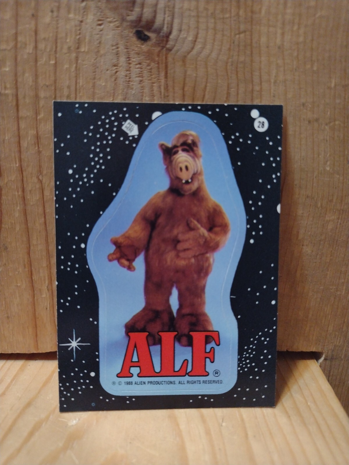 1988 Alien Productions: ALF. TRADING CARD STICKER. #28. Q5 | eBay