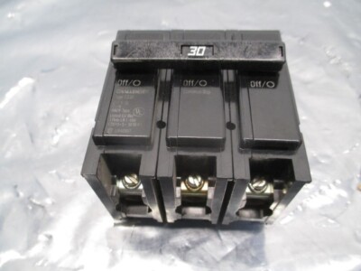 CHALLENGER C330, 3 Pole Circuit Breaker, 240 VAC, HACR, 30 AMP, E7819.S ...