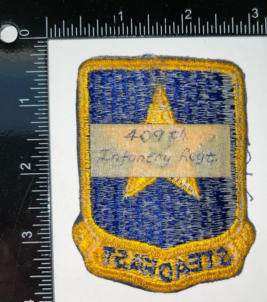 Cold War Era US Army 409th Infantry Regt US Made Pocket Patch | eBay