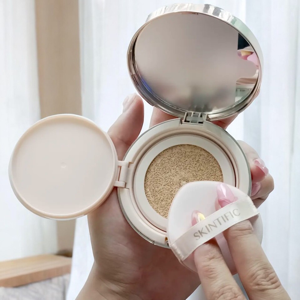 SKINTIFIC Cover All Perfect Cushion High Cover Long Lasting Poreless ...