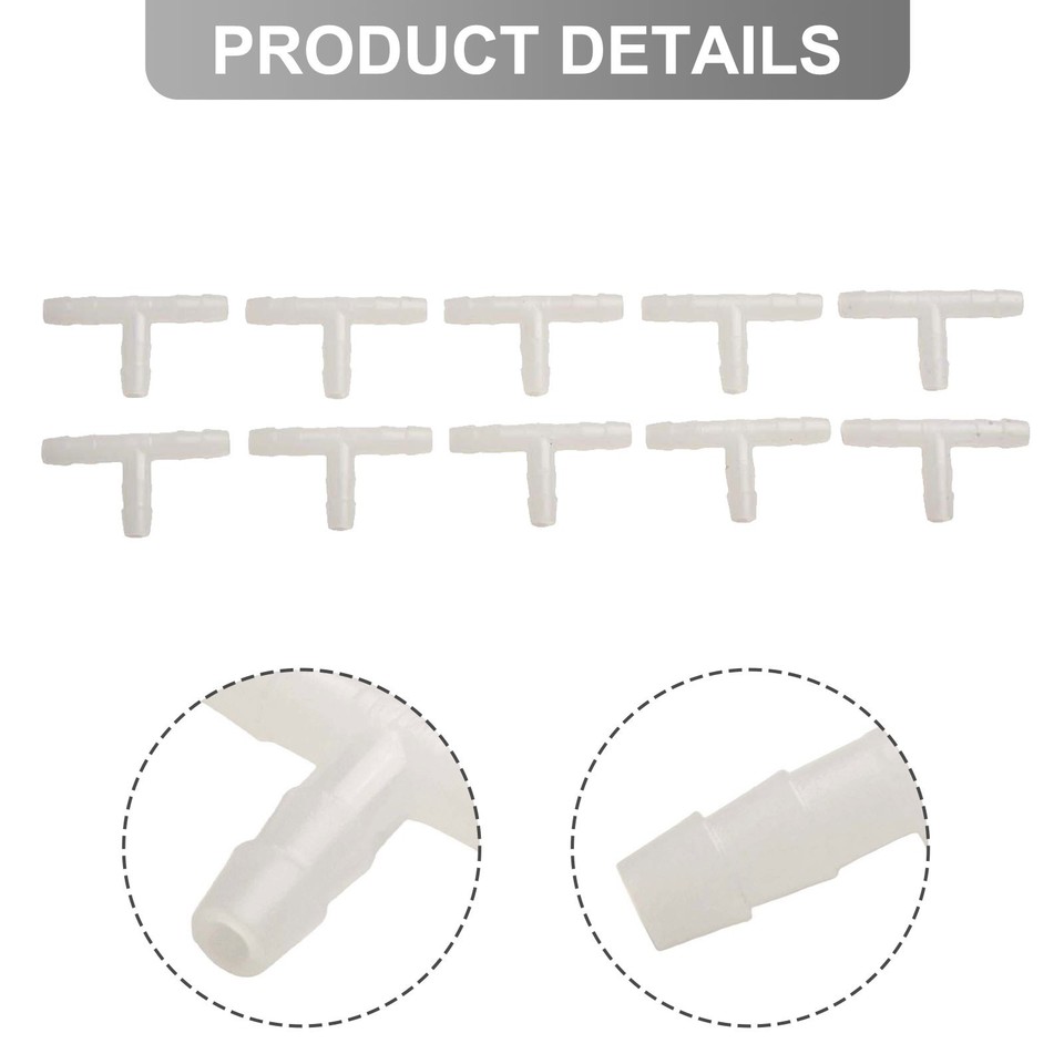 Tee Connector T-Hose Fittings Hose Connector PE Plastic Fittings ...