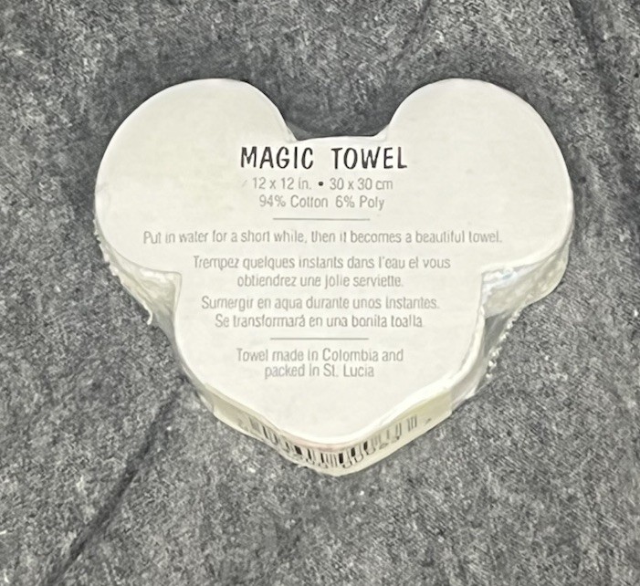 Vintage Disneyland Mickey Mouse Magic Towel Rare New Sealed Package ...